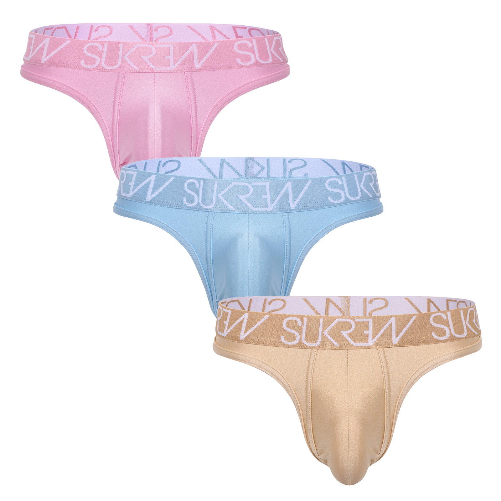 Classic Thong Multipack - Soft Pink, Cool Blue & Gold Dust – SUKREW